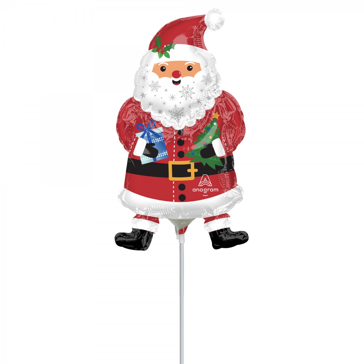 Christmas Snowy Santa Mini Shaped Balloon | Express Party Supplies