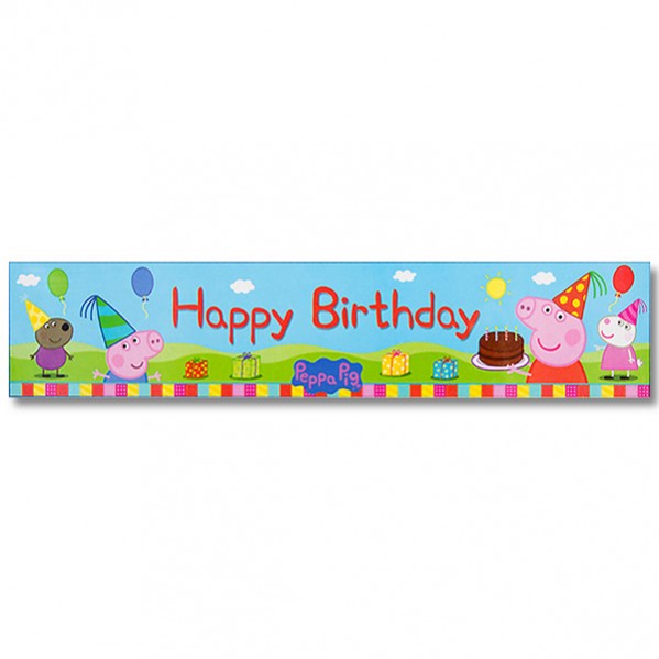 Peppa Pig Banners 150cm x 30cm