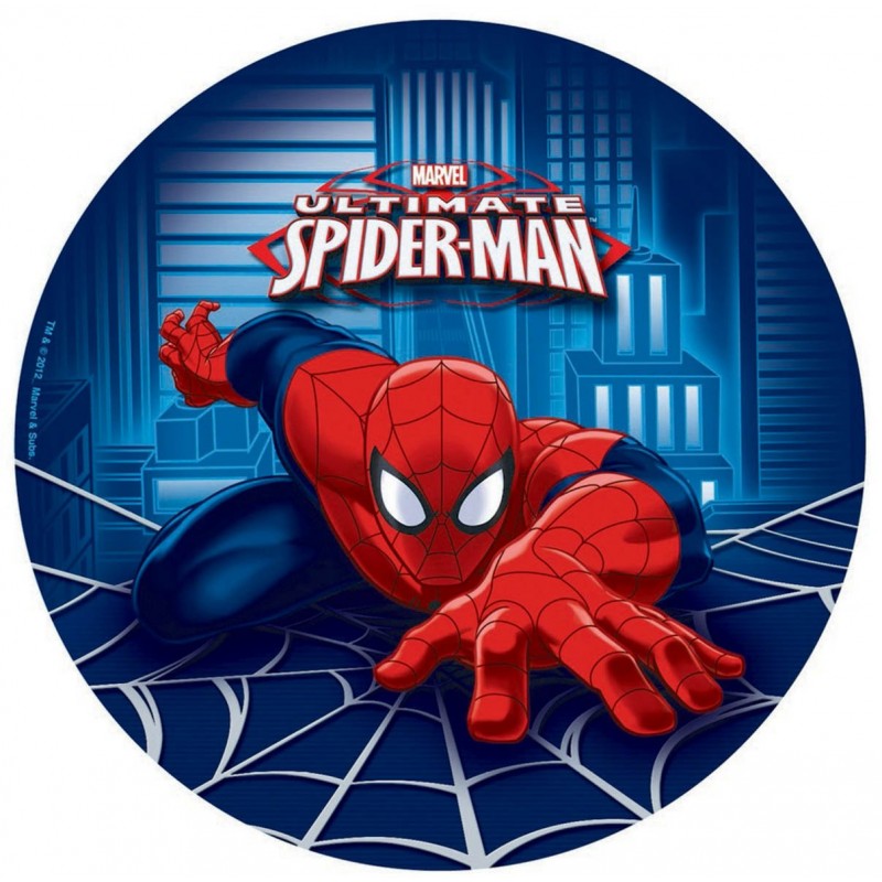 Round Spider-Man Dinner Plates 23cm Pack of 8 | Express Party Supplies