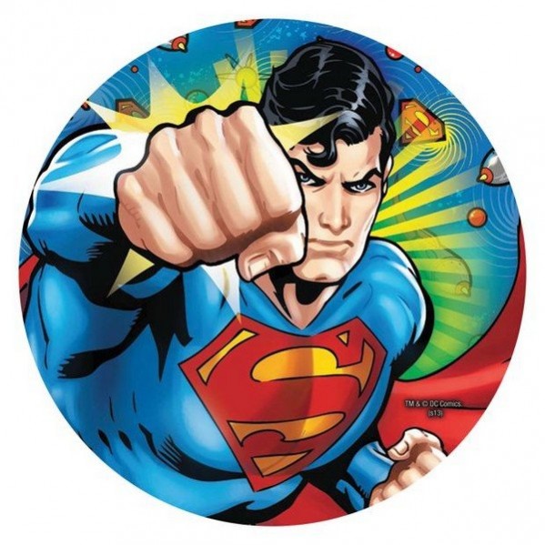 Superman Party Supplies - Dinner Plates
