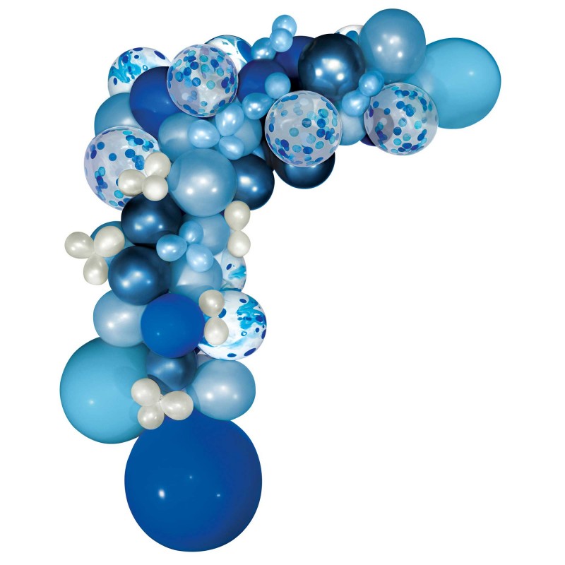Metallic Blue Balloon Garland Kit | Express Party Supplies