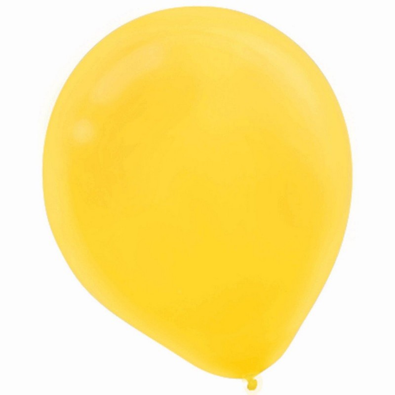 Sunshine Yellow Teardrop Latex Balloons - 30cm - 15 pk