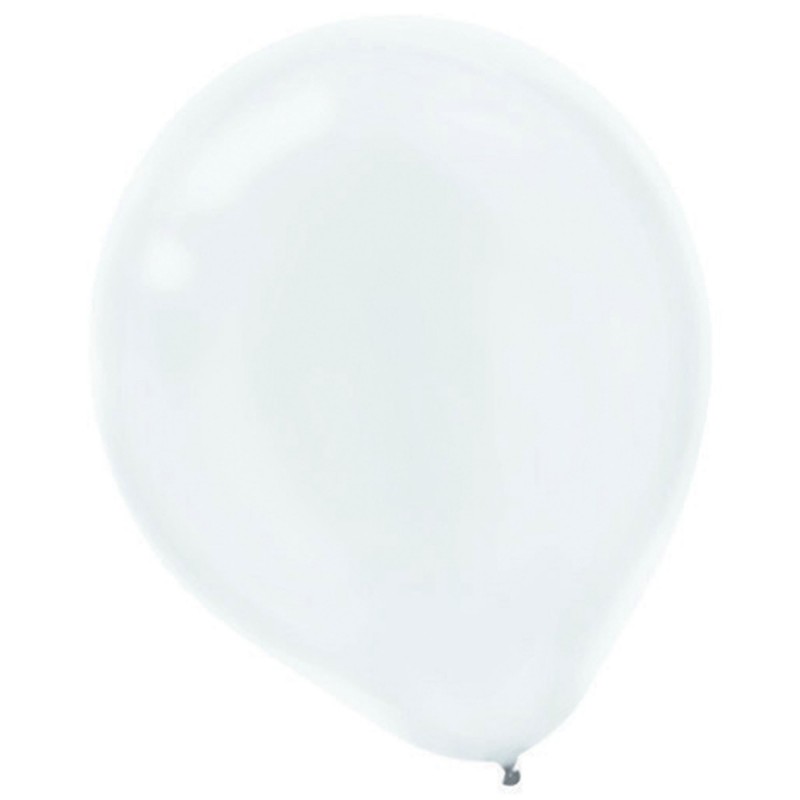 Pearl White Teardrop Latex Balloons - 30cm - 15 pk