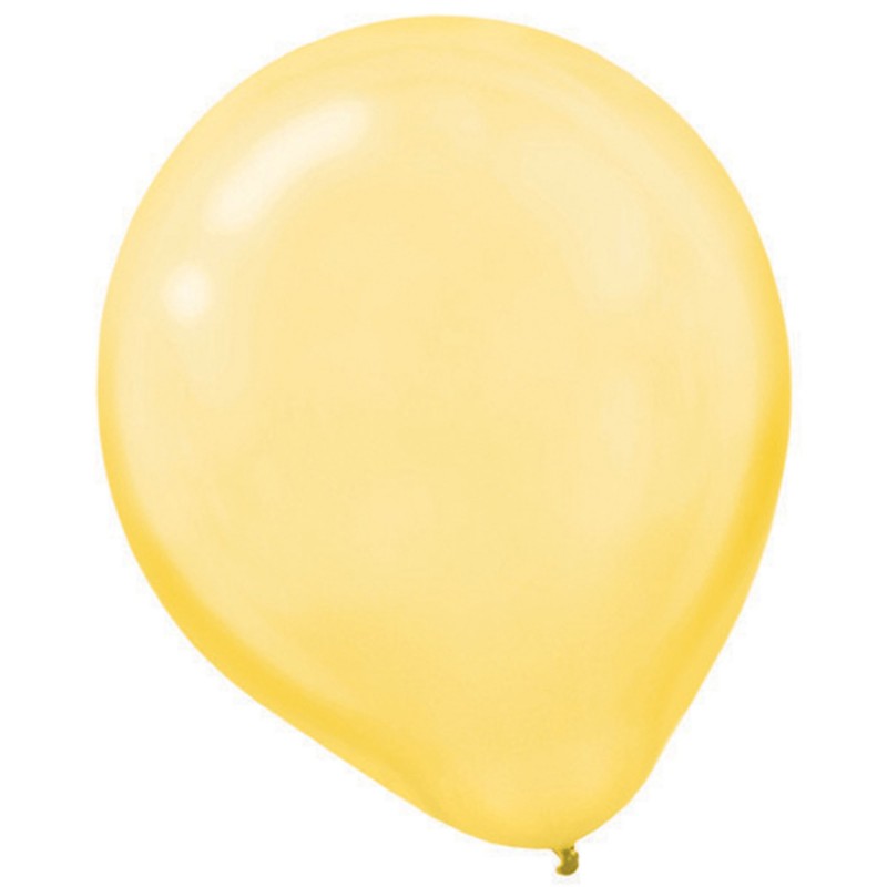 Pearl Yellow Teardrop Latex Balloons - 30cm - 15 pk
