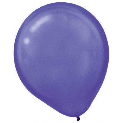 Pearl New Purple Teardrop Latex Balloons - 30cm - 15 pk