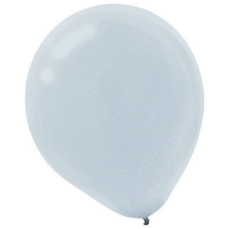 Pearl Silver Teardrop Latex Balloons - 30cm - 15 pk
