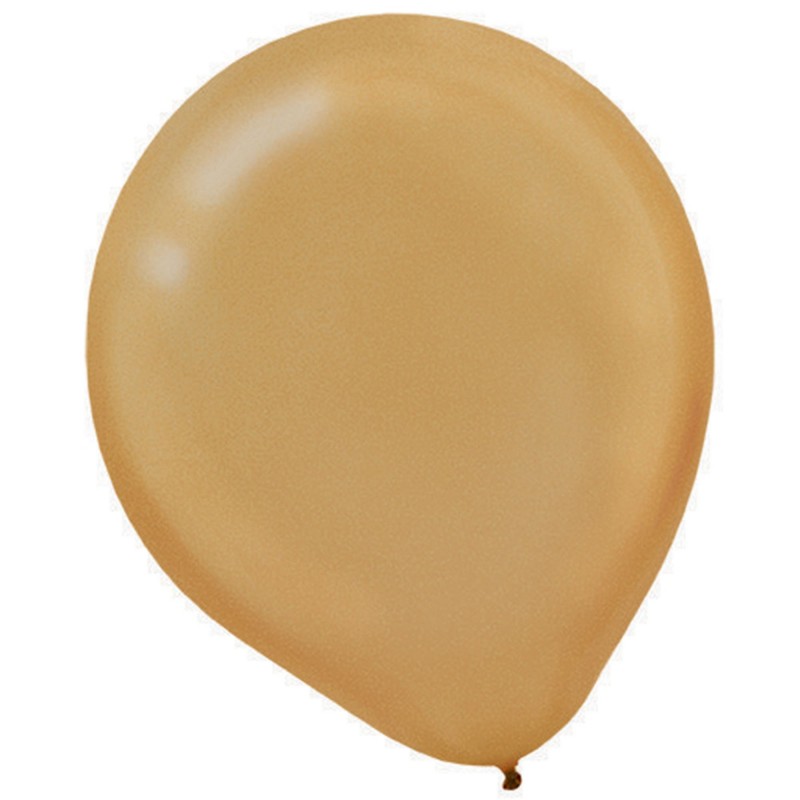 Pearl Gold Teardrop Latex Balloons - 30cm - 15 pk