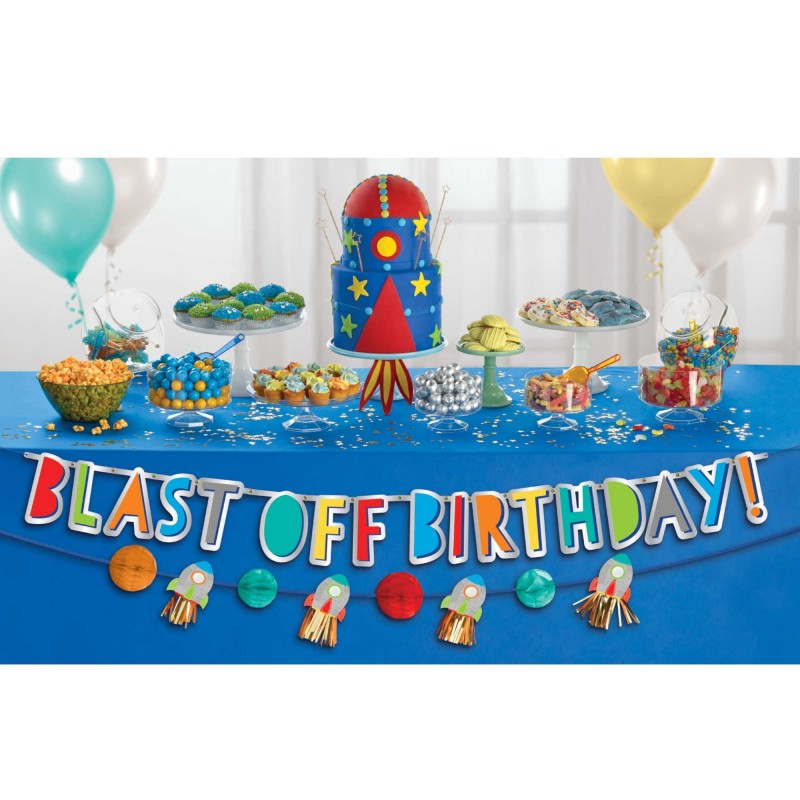 Blast Off Banner Decorating Kit | Express Party Supplies
