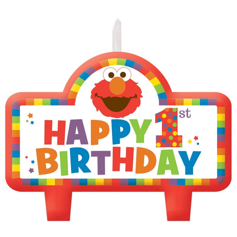 Elmo Turns One Candles | Express Party Supplies