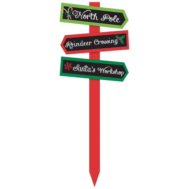 Christmas Arrow Yard Sign 54cm x 20cm | Express Party Supplies