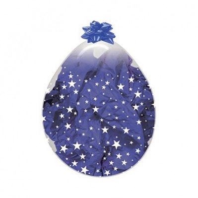Crystal Clear Stars Teardrop Stuffing Balloons - 45cm - 6 pk