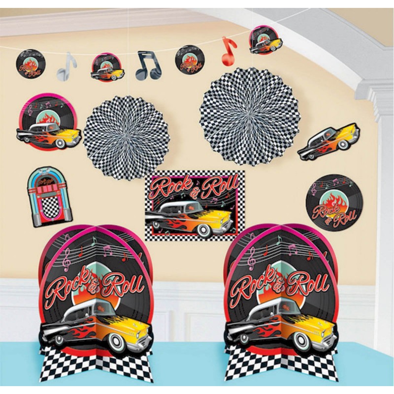 Rock n Roll Classic 50's Room Decorating Kit | Express Party Supplies