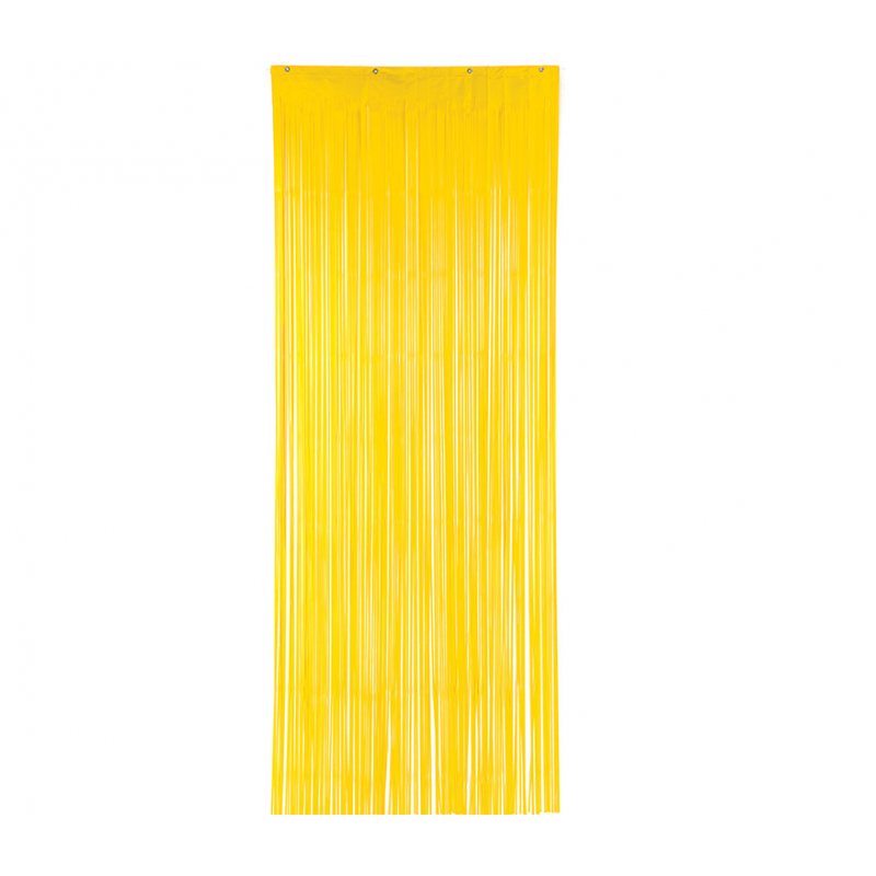 Yellow Plastic Door Decoration 2.4m x 91cm | Express Party Supplies