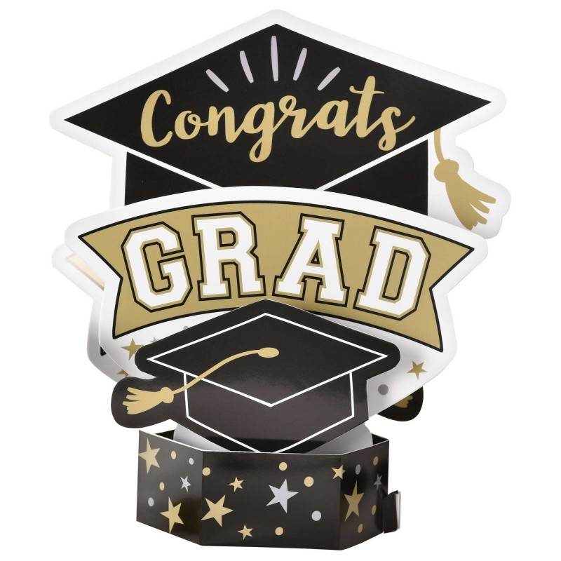 Congratulations Congrats Grad Pop Up Centrepiece