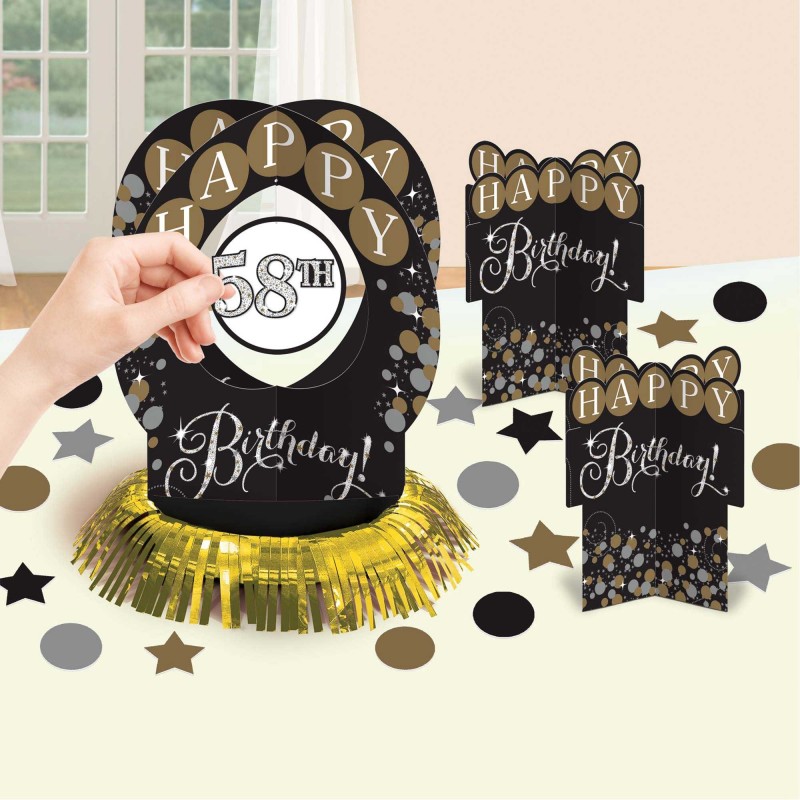 Happy Birthday Sparkling Celebration Table Decorating Kit Item