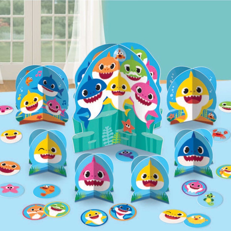 Baby Shark Party Decorations - Decorating Kit Table