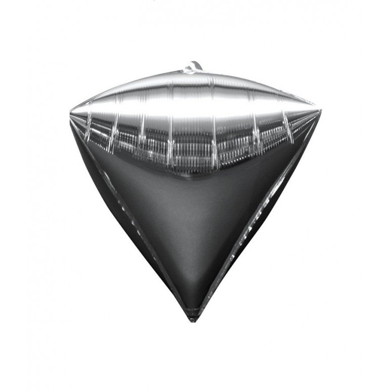 Silver Diamondz Shaped Balloon - 38cm x 43cm | Express Party Supplies
