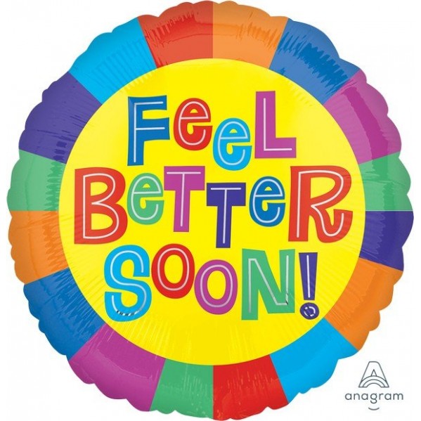 Get Well Party Decorations - Foil Balloon Feel Better Soon!