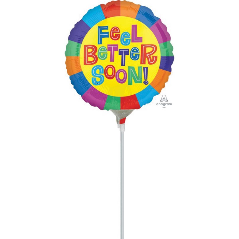 Get Well Party Decorations - Foil Balloon Feel Better Soon! 22cm