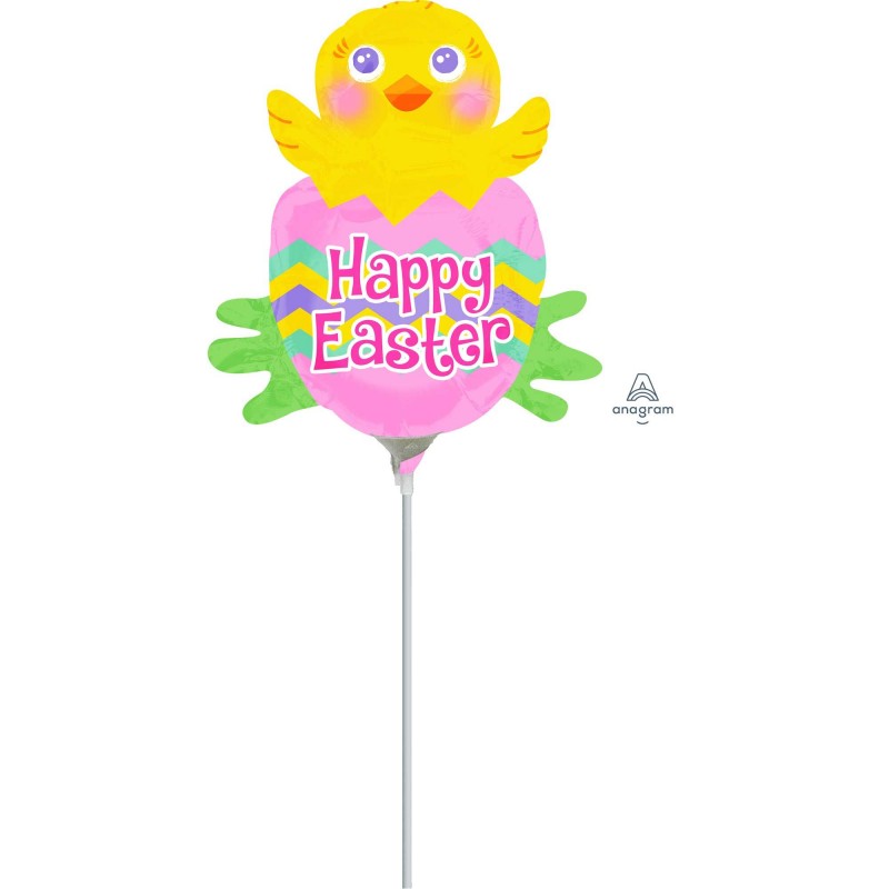 Happy Easter Spring Chick Mini Shaped Balloon Item