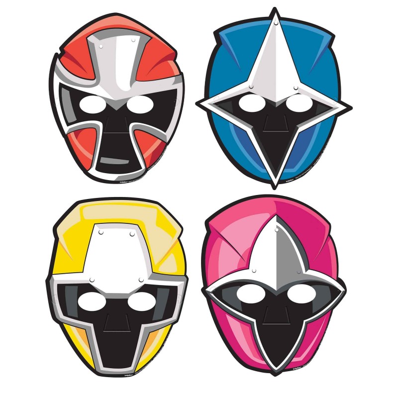 Power Rangers Party Supplies - Party Masks Ninja Steel