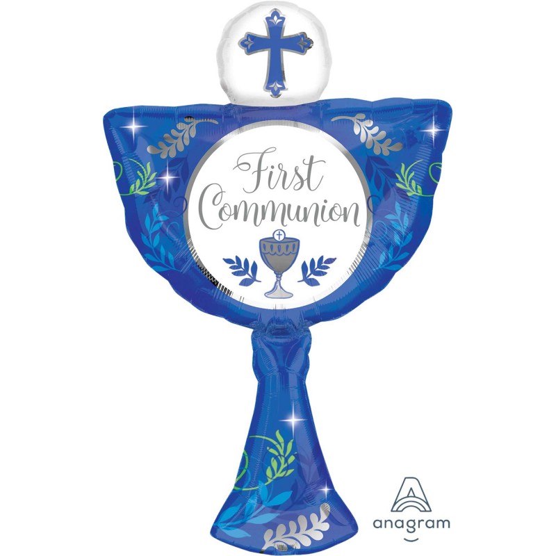 First Communion Boy Shaped Balloon - 50cm x 78cm