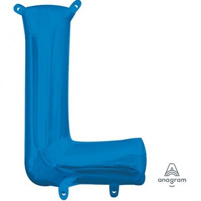 Blue CI: Letter L Shaped Balloon 40cm | Express Party Supplies