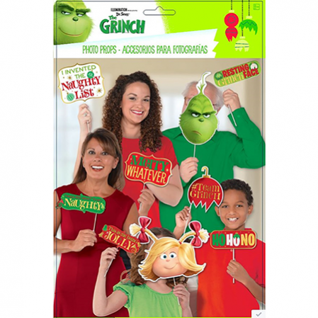 Christmas Dr Seuss The Grinch Movie Photo Props Pack of 13