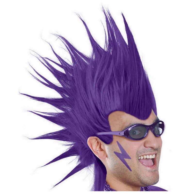 Purple Party Supplies - Mohawk Wig