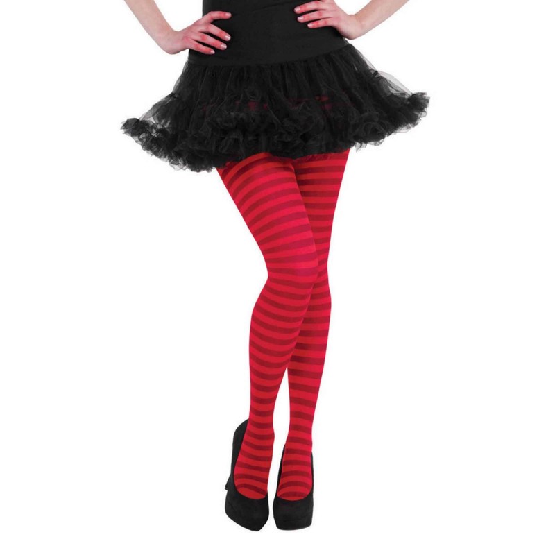 Red Striped Tights Adult Costume | Express Party Supplies