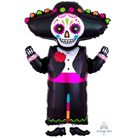 Halloween Party Supplies - Shaped Balloons - Skeleton Figure
