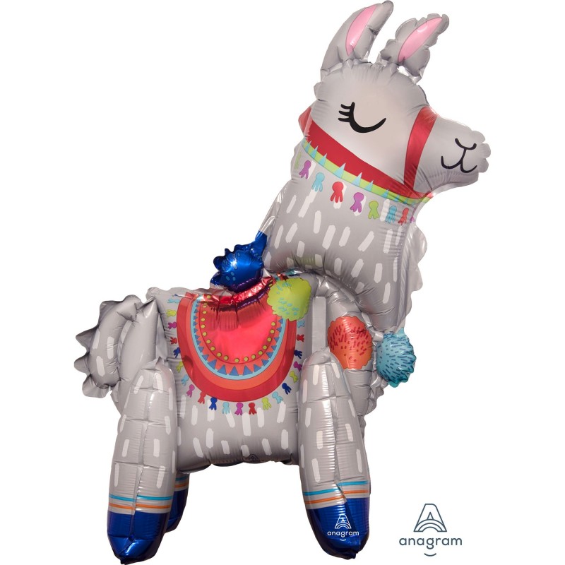 Llama Fun Party Decorations - Shaped Balloon Standing Llama
