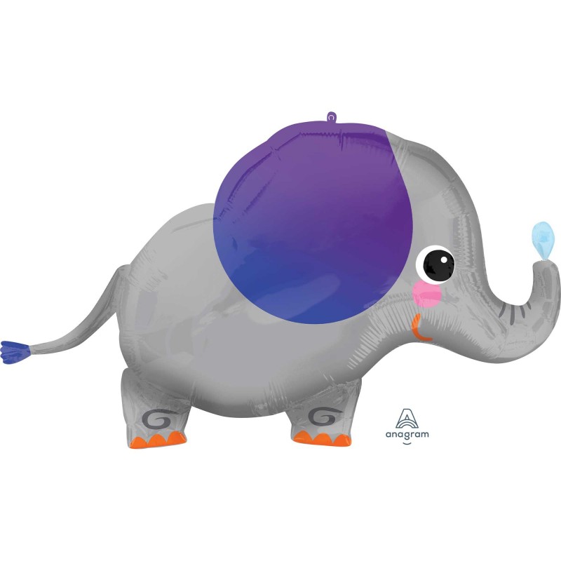 Jungle Animals Party Decorations - Shaped Balloon SuperShape Elephant