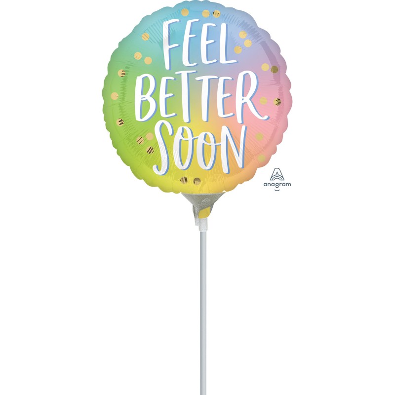 Get Well Party Decorations - Foil Balloon Ombre Feel Better Soon
