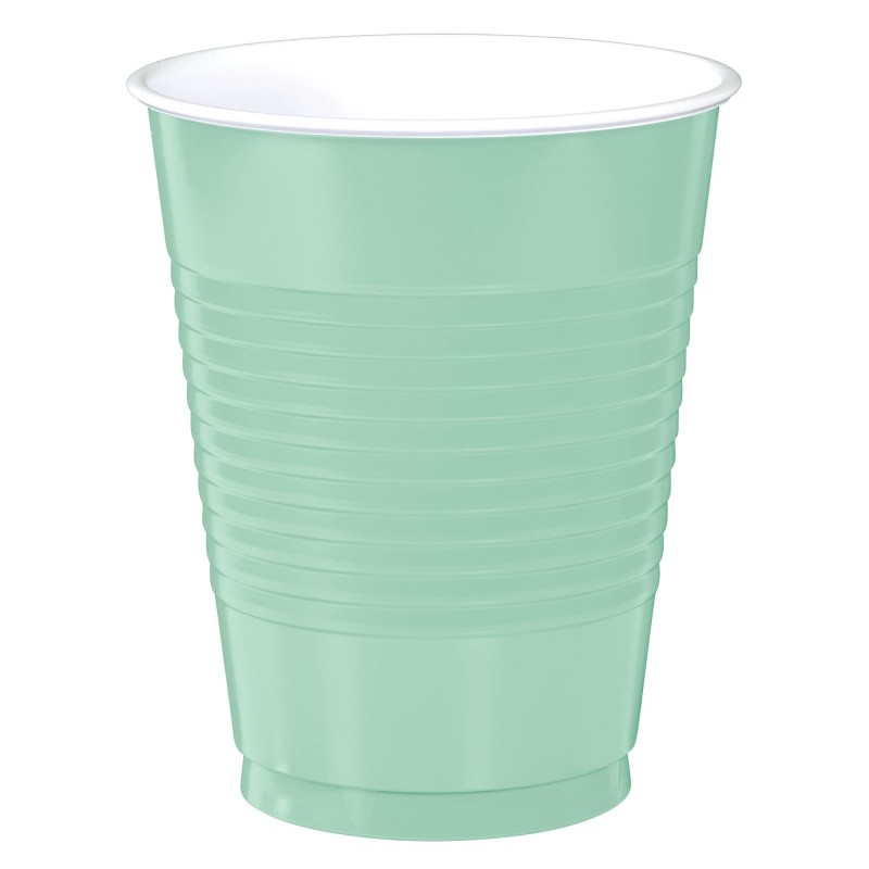 Cool Mint Green Big Party Plastic Cups 473ml Pack of 50