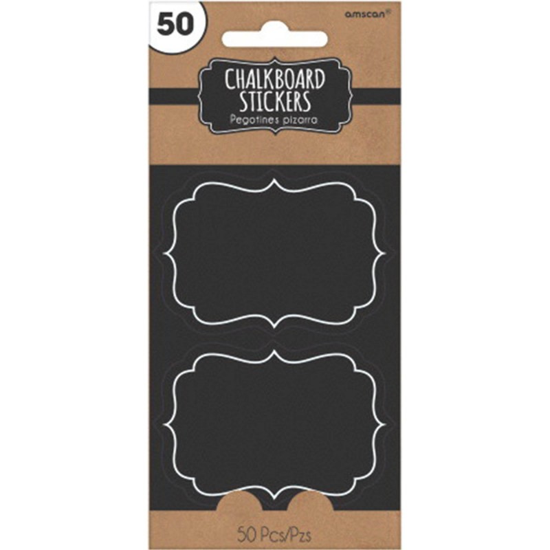 Chalkboard Party Supplies - Paper Stickers