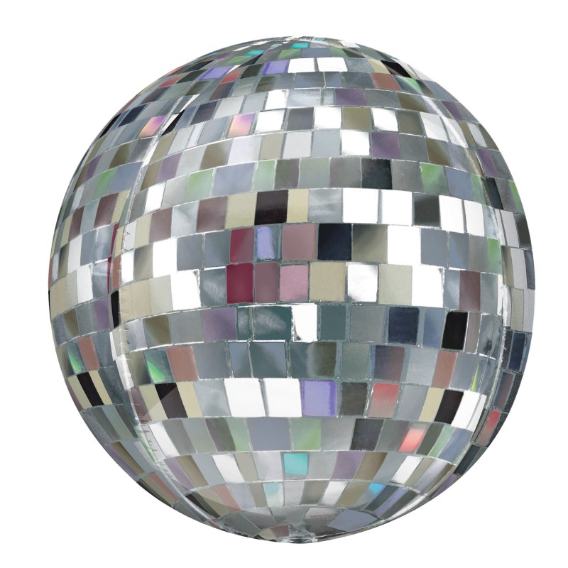 Disco & 70's Disco Ball Orbz XL Shaped Balloon Item