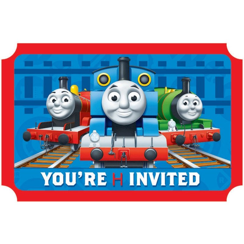 Thomas & Friends Postcard Invitations Pack of 8