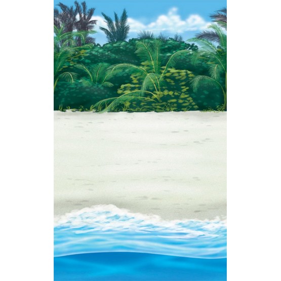 Hawaiian Luau Beach Room Roll Scene Setter | Express Party Supplies