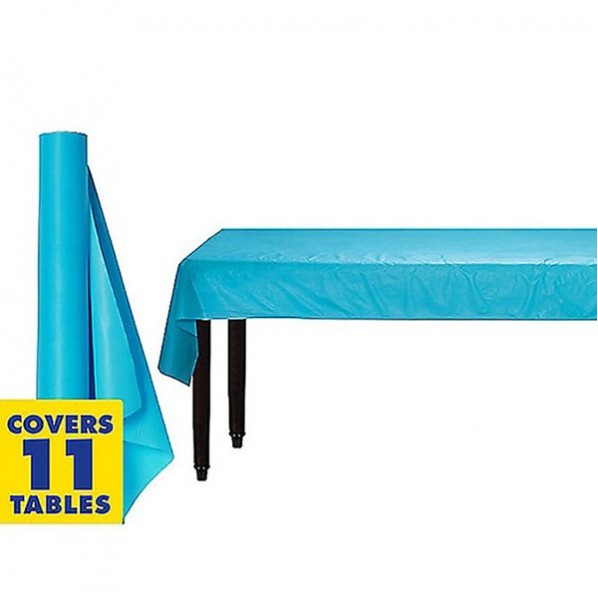 Caribbean Blue Table Roll | Express Party Supplies