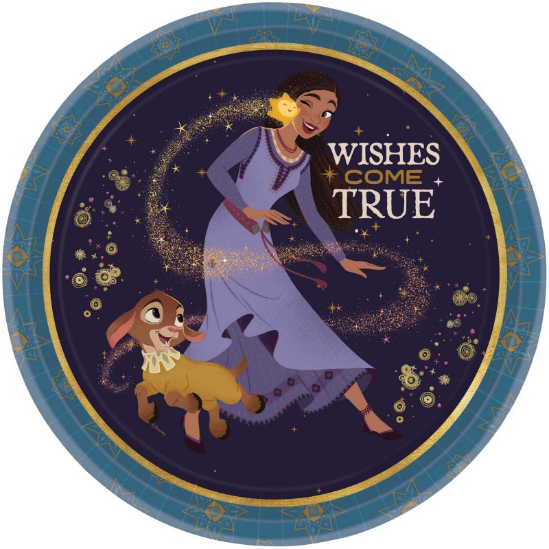 Disney Wish Round Dinner Plates | Express Party Supplies