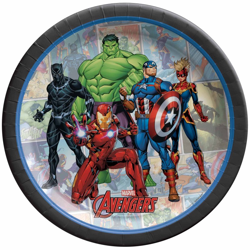 Avengers Marvel Powers Unite Lunch Plates | Express Party Supplies