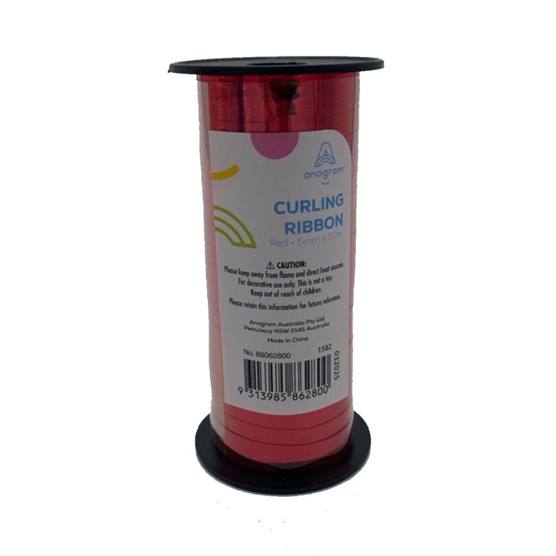 Metallic Red Balloon Ribbon | Express Party Supplies