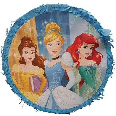Round Disney Princess Dream Big Pinatas 41.5cm x 41.5cm x 7.62cm