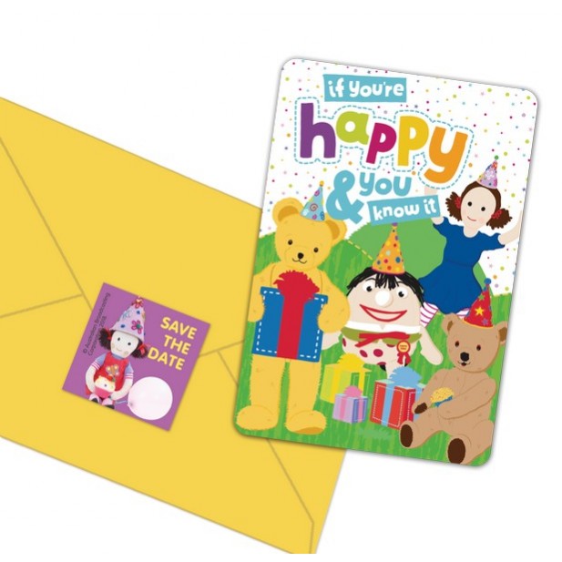 Play School Postcard Invitations Pack of 8 | Express Party Supplies