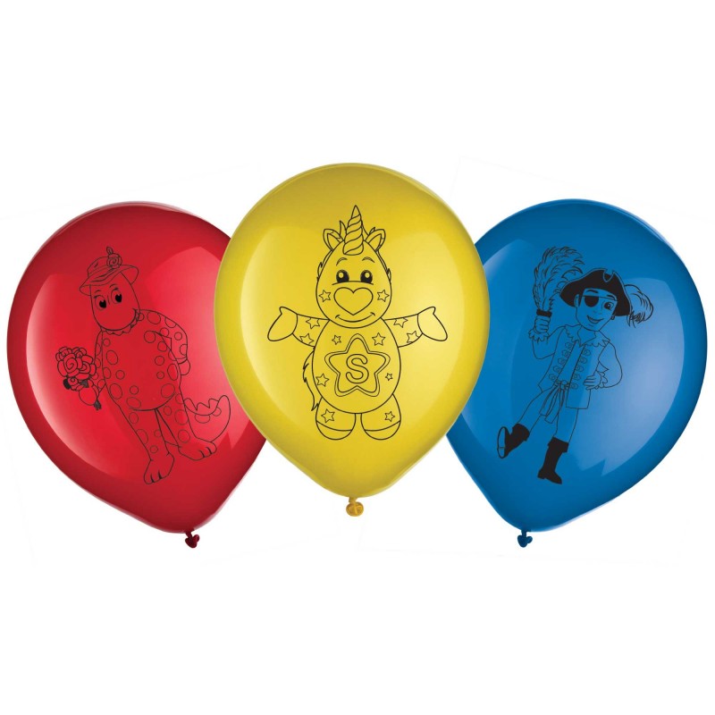 The Wiggles Latex Balloons - 30cm - 6 pk | Express Party Supplies