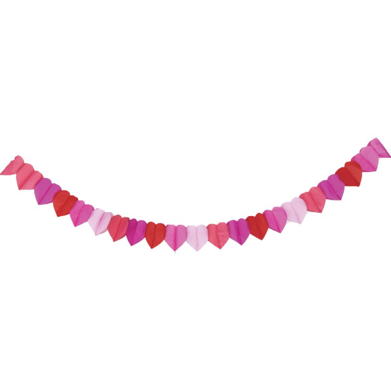 Love Red & Pink Hearts Banner | Express Party Supplies