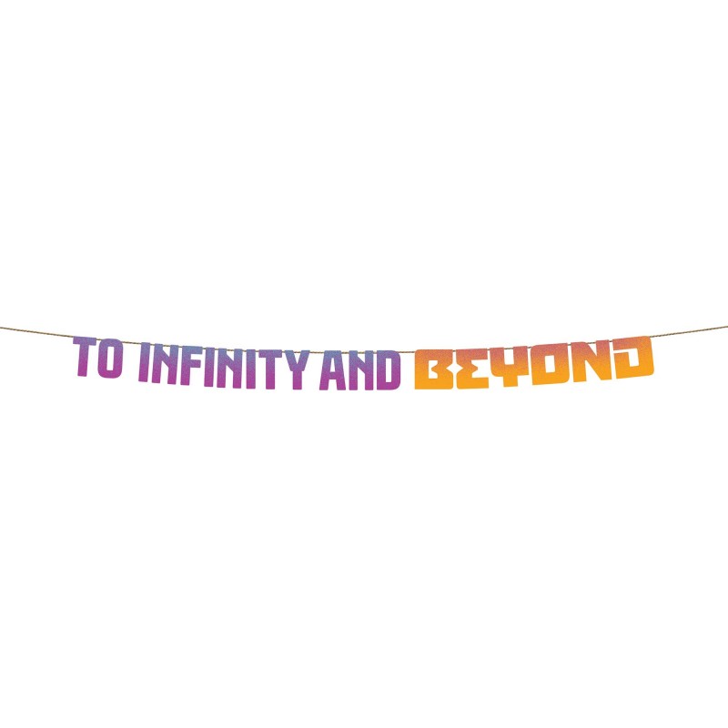 Buzz Lightyear To Infinity and Beyond Letter Banner
