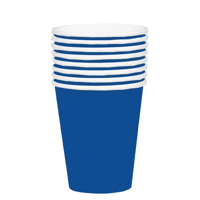 Bright Royal Blue Paper Cups | Express Party Supplies