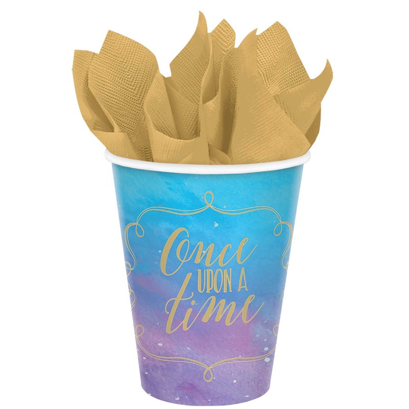 Disney Princess Blue Once Upon A Time Paper Cups